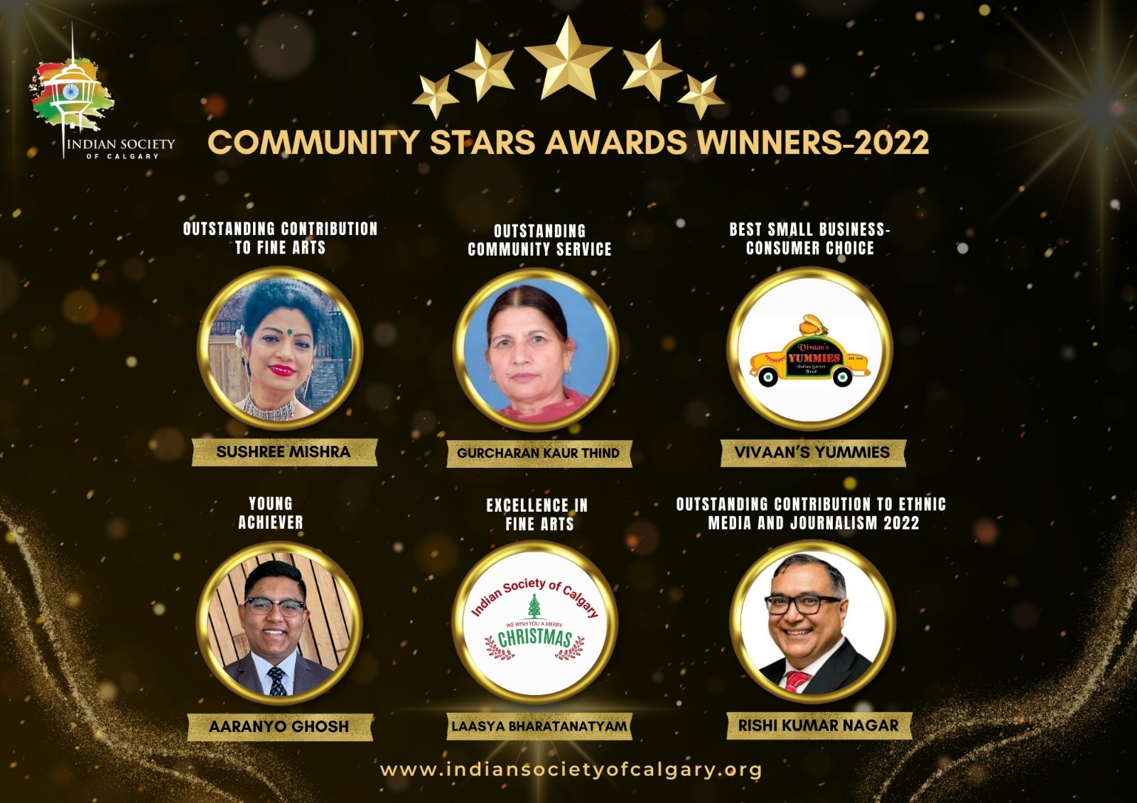 Community Star Awards – 2022 – Indian Society of Calgary